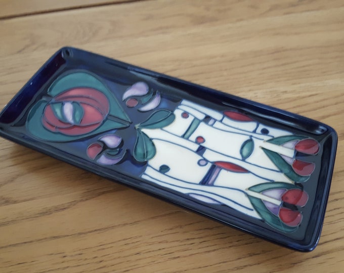 MOORCROFT "a Tribute to Charles Rennie Mackintosh" Pattern, Pin Tray ...