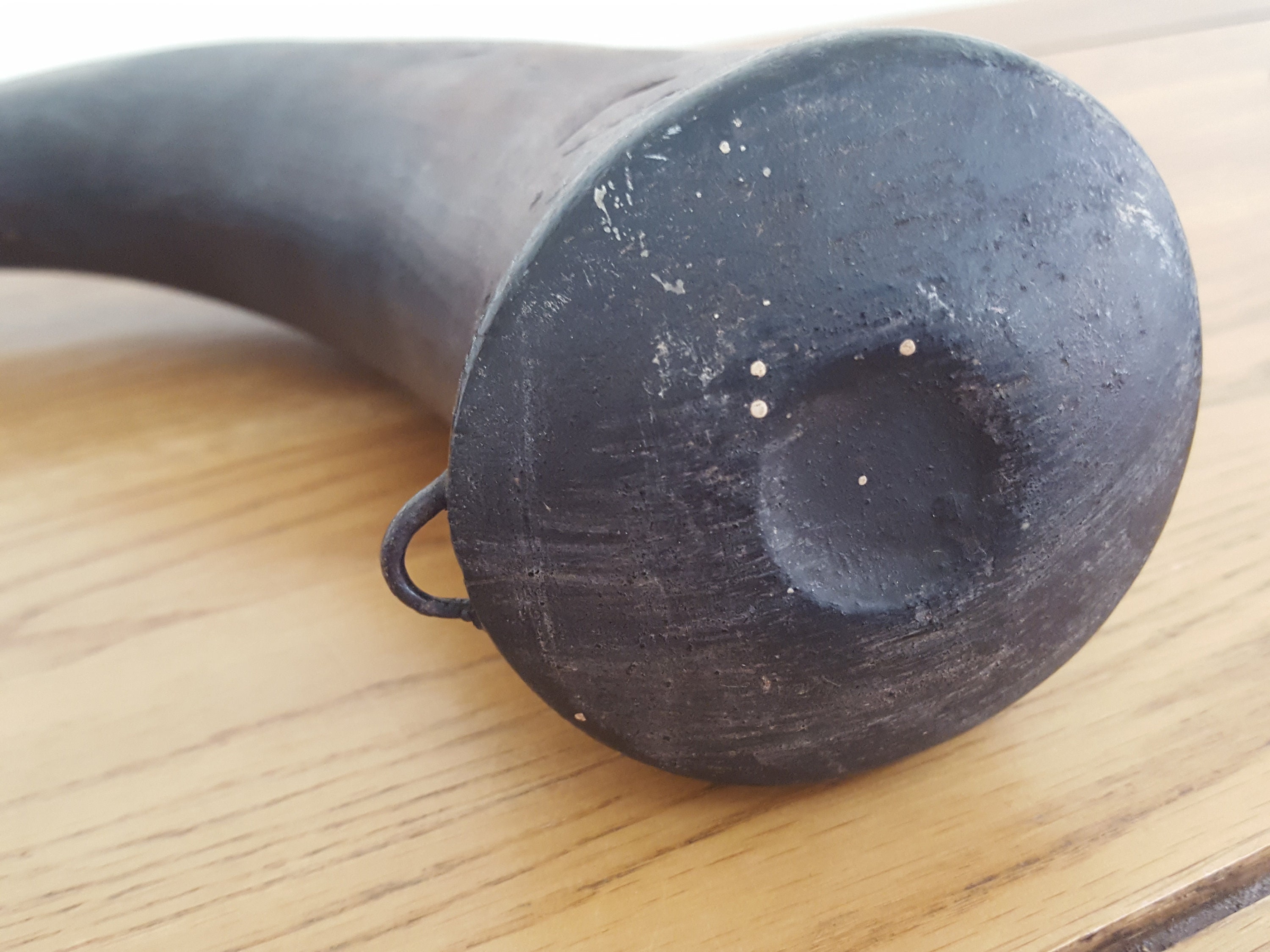Large Antique Powder Horn Black Powder Horn Flask 18th - Etsy