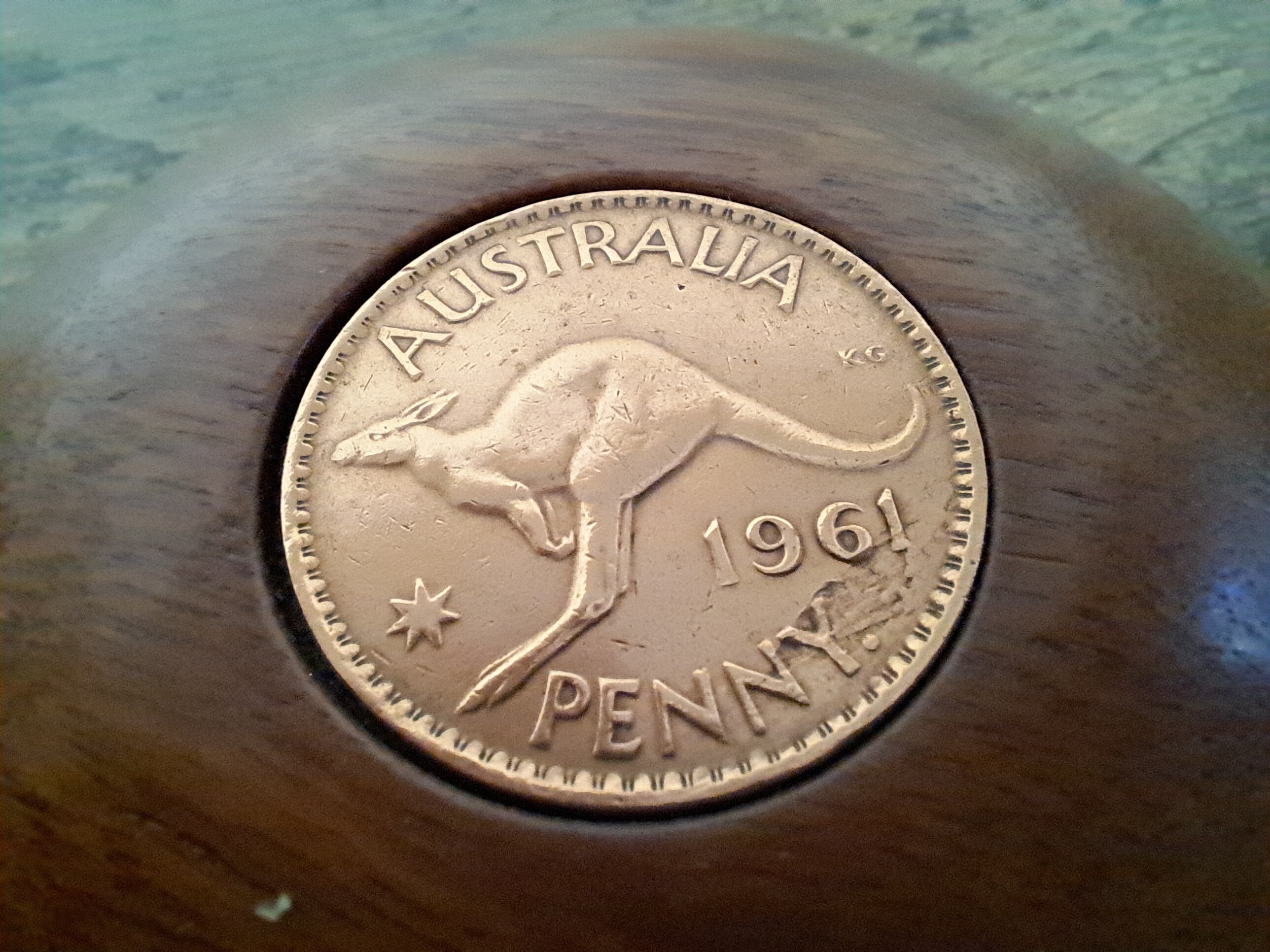 Australian Wooden Paperweight Paperweight With Coin Desk - Etsy