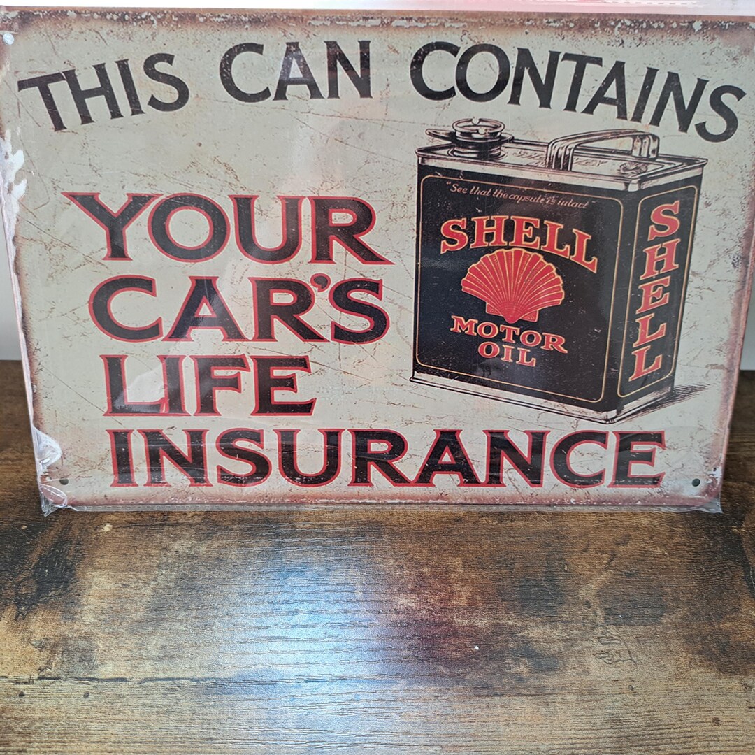 Shell Tin Sign, Stylised Sign, Wall Hanging - Etsy