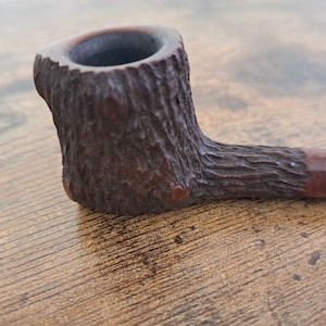Vintage Carved Rustic Smoking Pipe, Estate Pipe, Tobacco Pipe, Briar ...
