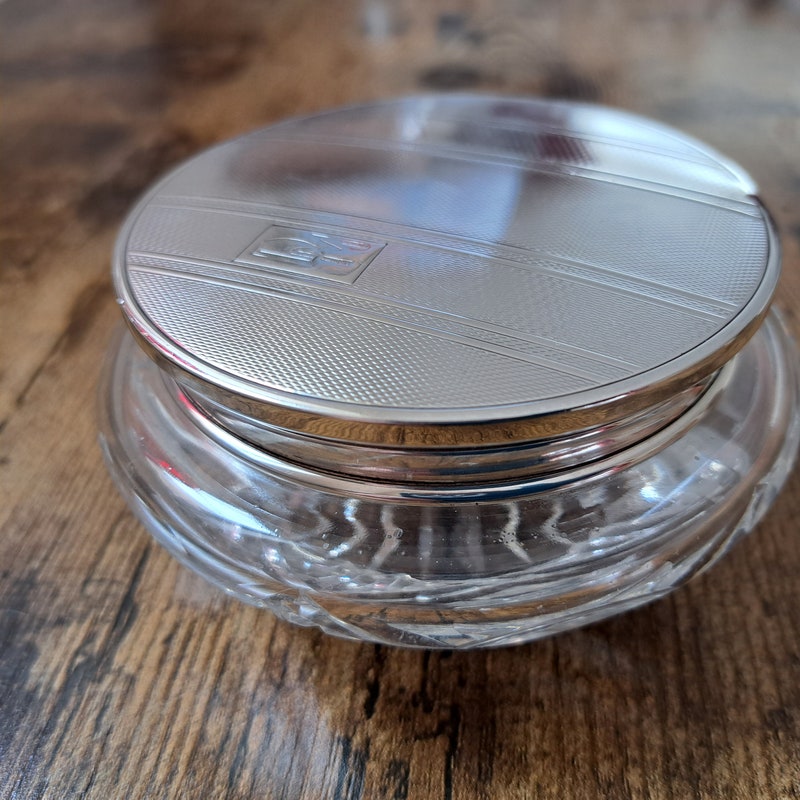 Antique Powder Jar - Etsy