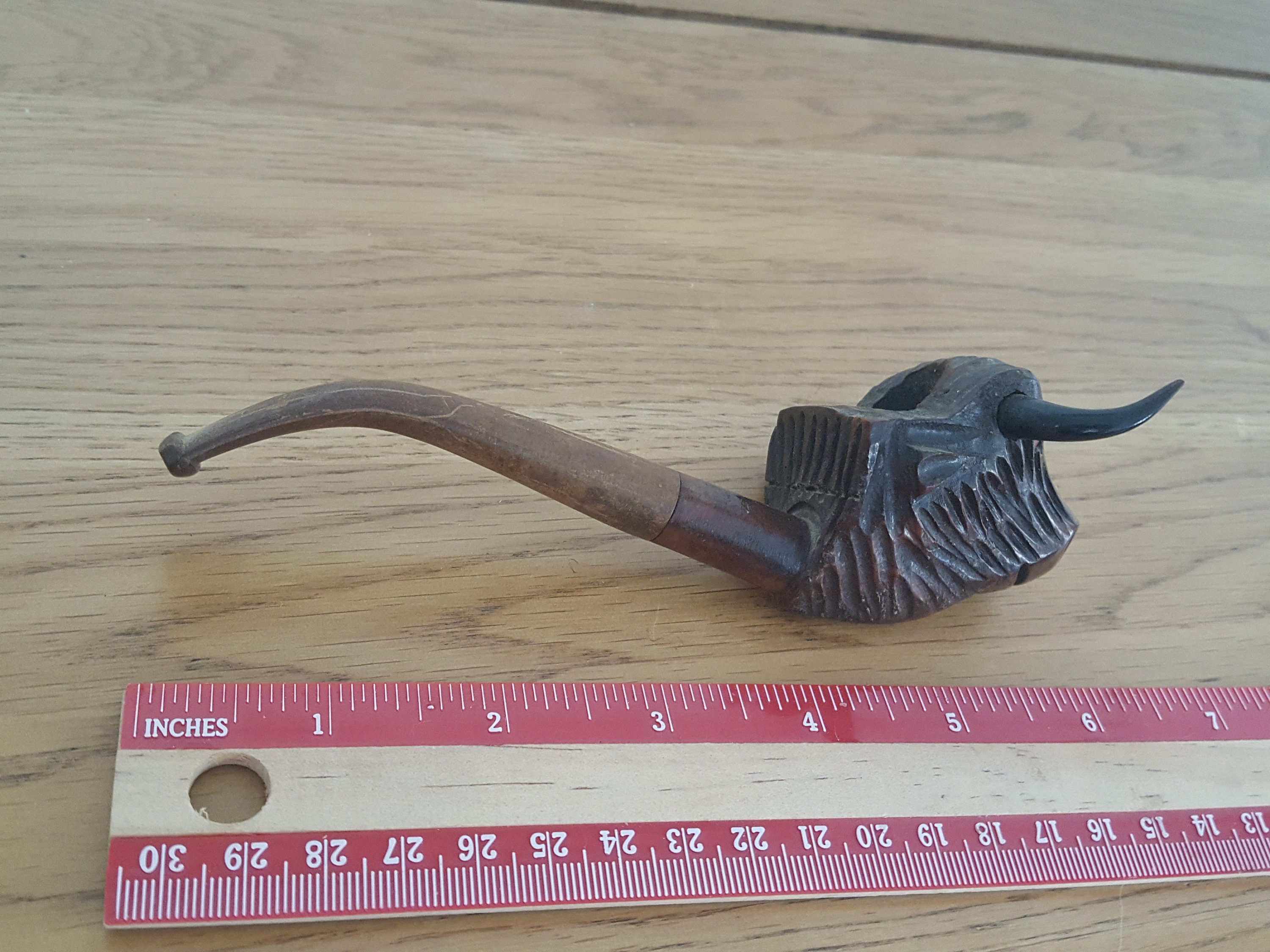 Vintage Bulls Head Smoking Pipe RAOB Buffalo Tobacco Pipe - Etsy