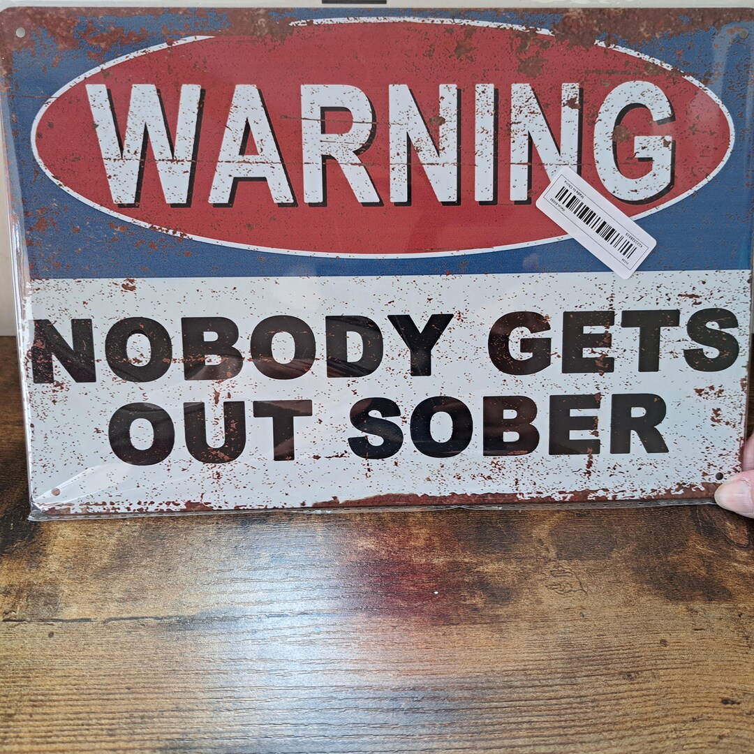 Humorous Tin Sign, Funny Stylised Sign, Wall Hanging - Etsy