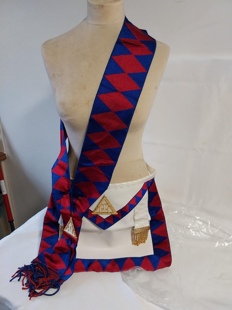 Masonic Holy Royal Arch Provincial Apron & Sash, Vintage Masonic ...
