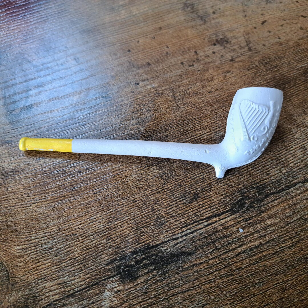 Antique Clay Smoking Pipe, Irish Theme, Unused Clay Pipe, Tobacco Pipe ...