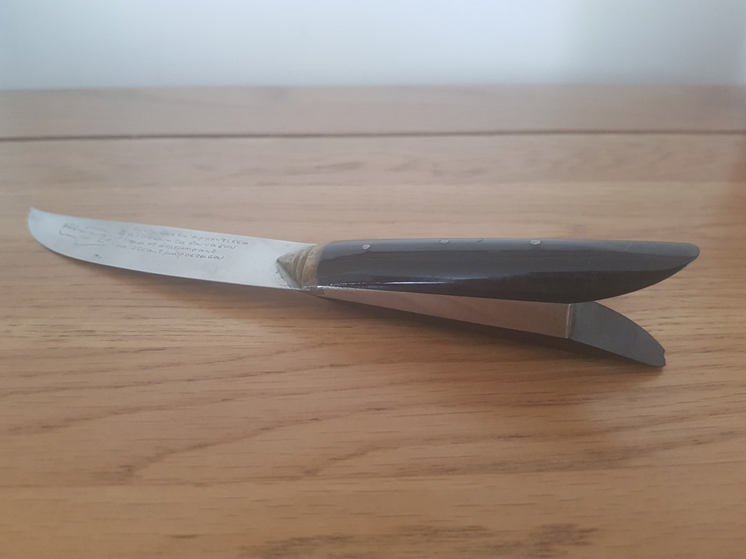 Vintage Cretan Knife, Fixed Blade, Single Blade, Small Dagger ...
