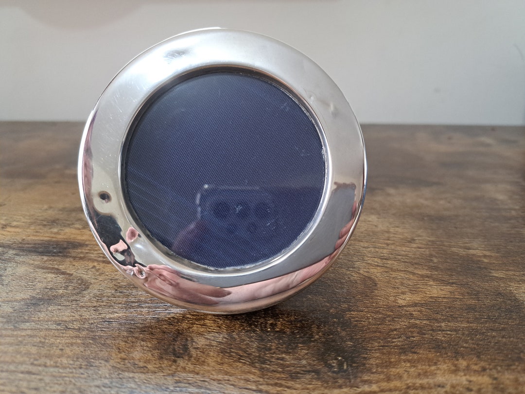 Vintage Silver Round Picture Frame, Photo Frame, Hallmarked Sheffield ...