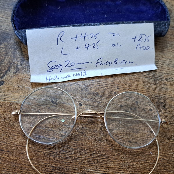 Antique Gold Glasses - Etsy