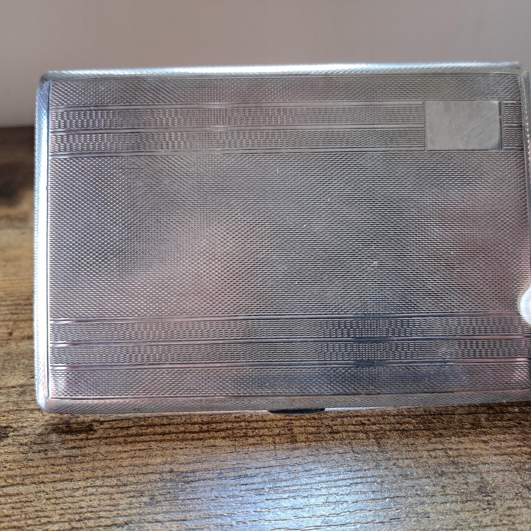 Vintage Silver Plated Cigarette Case, Smoking Case - Etsy