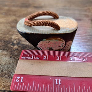 Vintage Pair of Japanese Maiko Geta Okobo Miniature Shoes, Ornamental ...