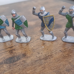 7 RARE Timpo Medieval Lead Soldiers, Old Lead Figurines, Collectable ...