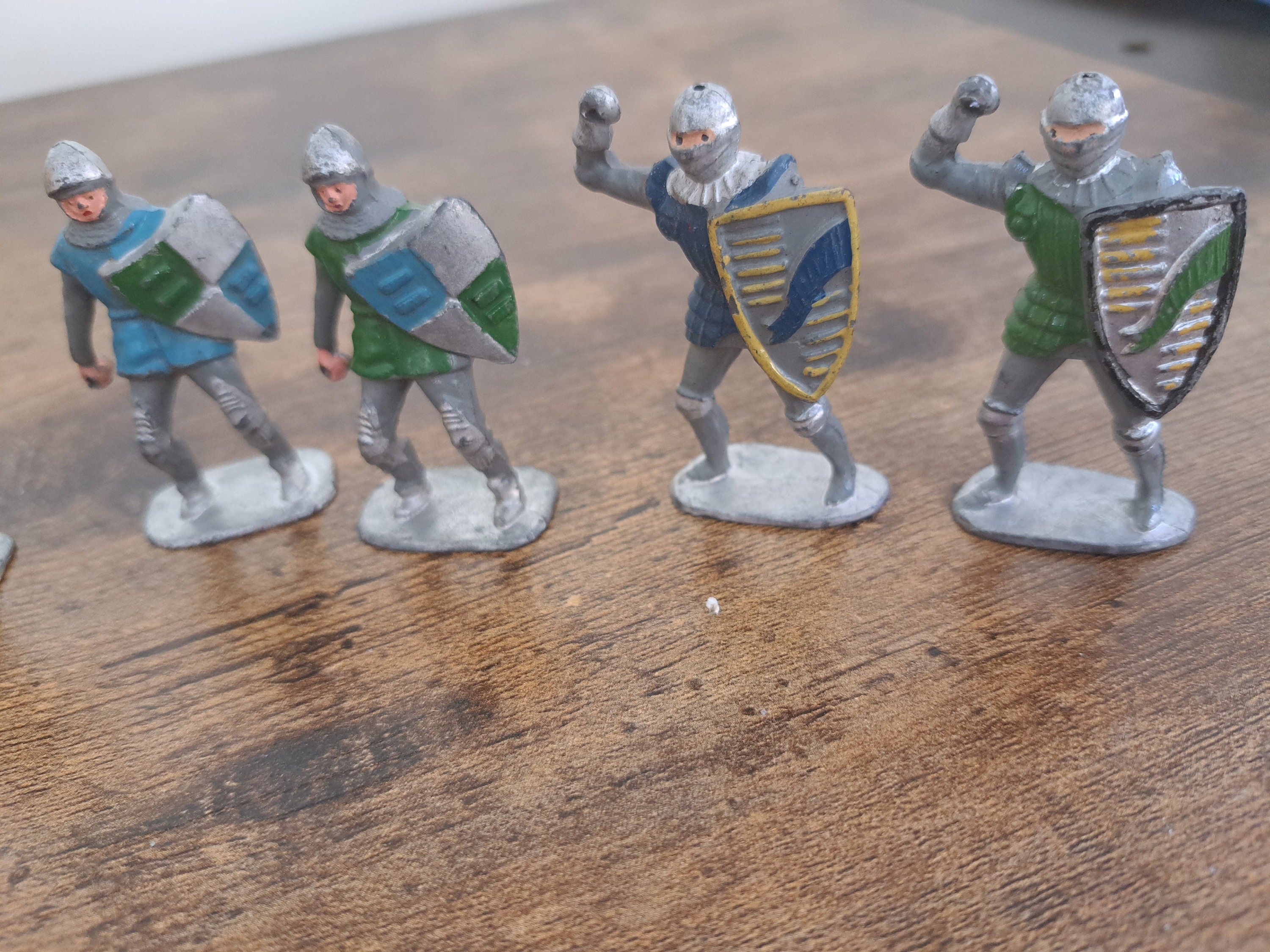7 RARE Timpo Medieval Lead Soldiers, Old Lead Figurines, Collectable ...