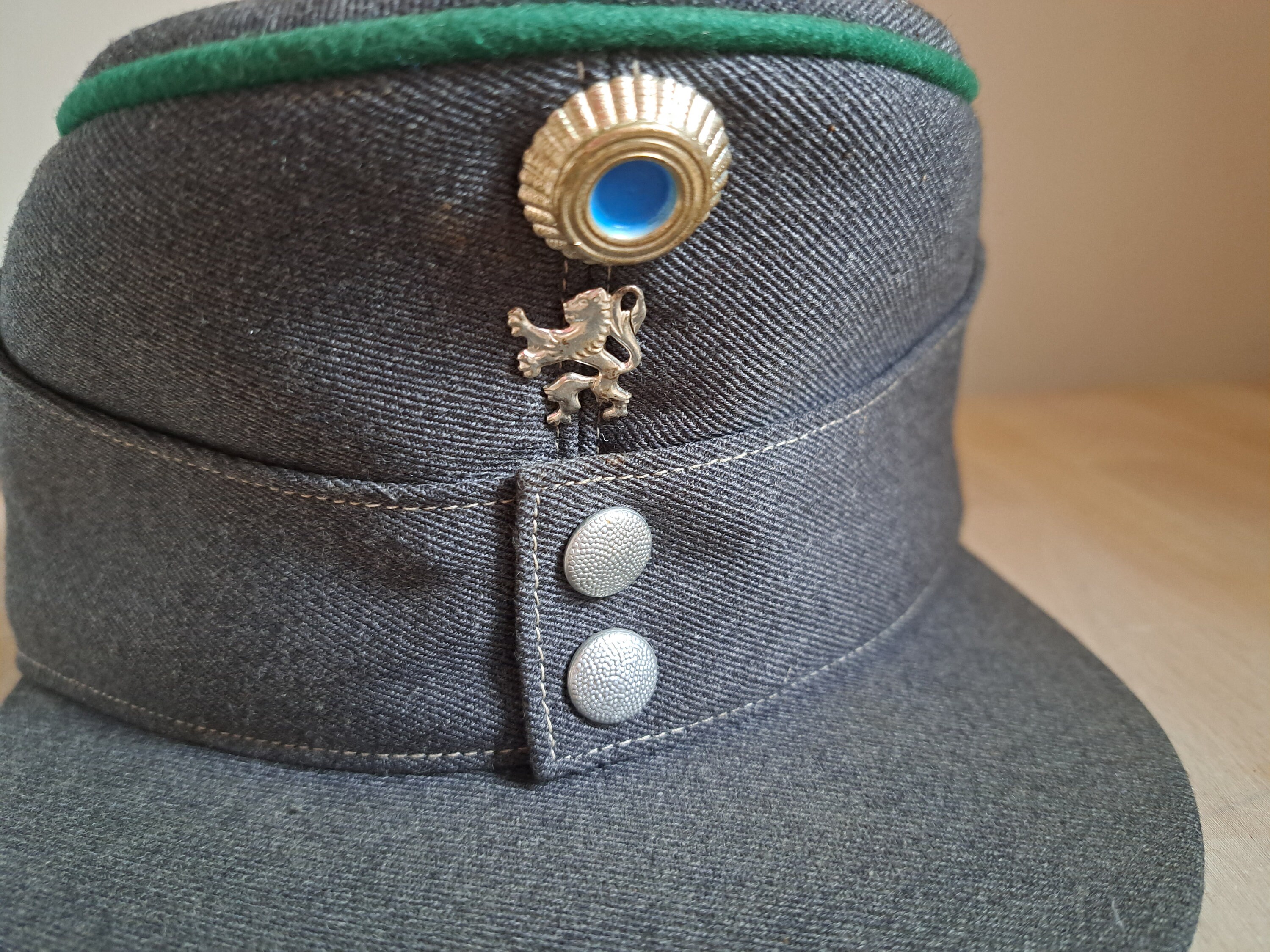 Vintage German Service Cap, German Military Peaked Cap, Size 55 - Etsy