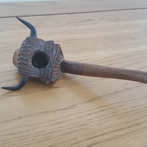 Vintage Bulls Head Smoking Pipe RAOB Buffalo Tobacco Pipe - Etsy