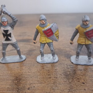 7 RARE Timpo Medieval Lead Soldiers, Old Lead Figurines, Collectable ...