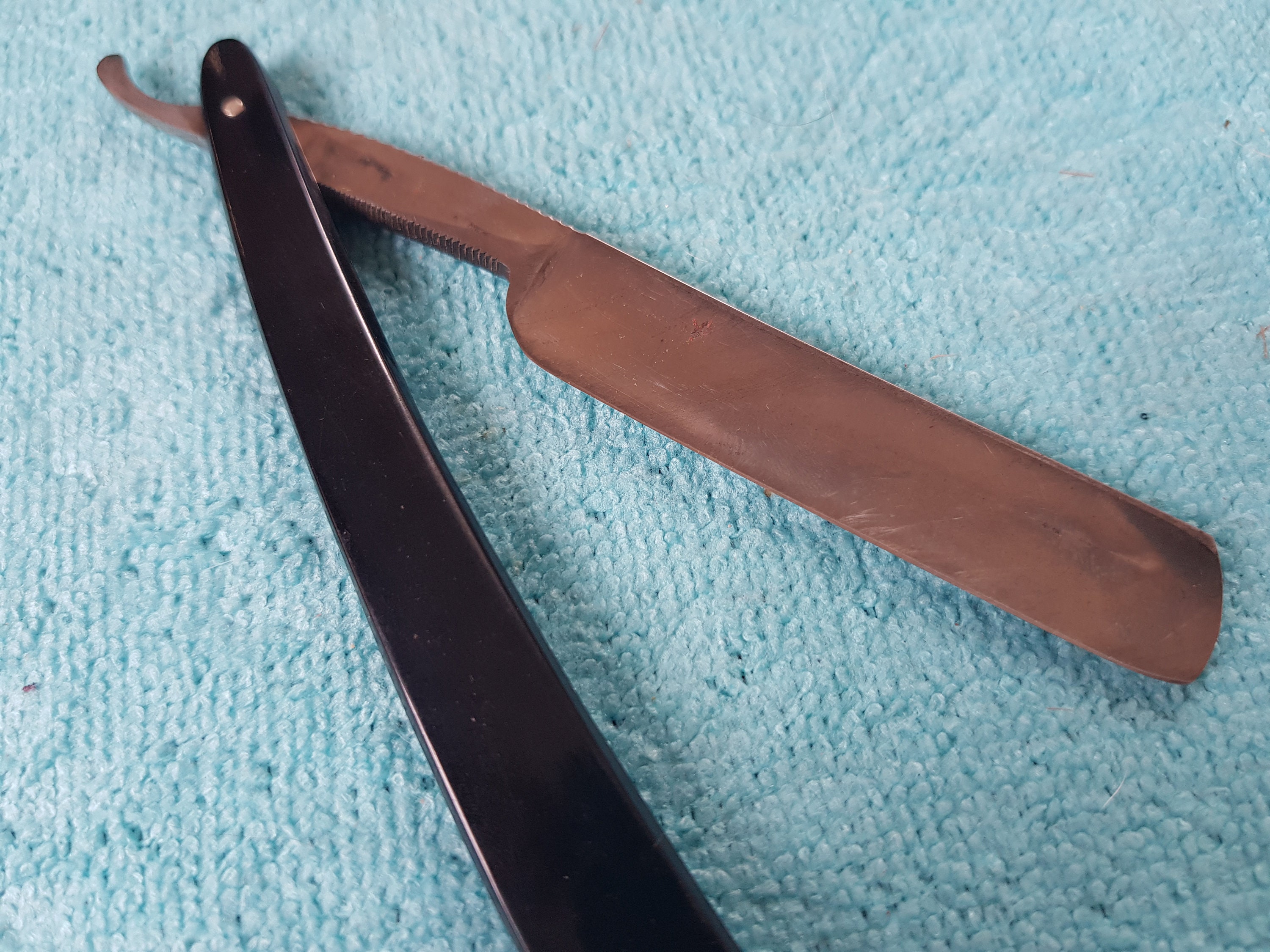Vintage G W Ruff Straight Razor, Rare Cut Throat, Mens Grooming ...