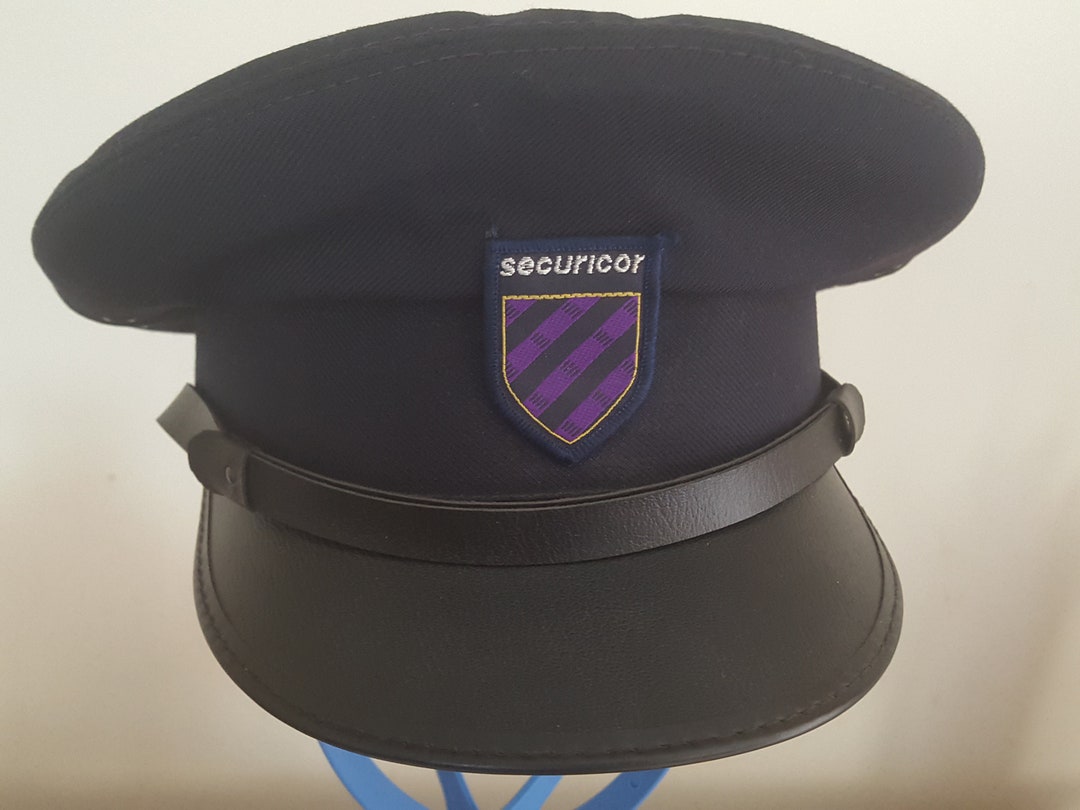 Vintage Securicor Hat, Security Peaked Cap, Security Guard Hat - Etsy