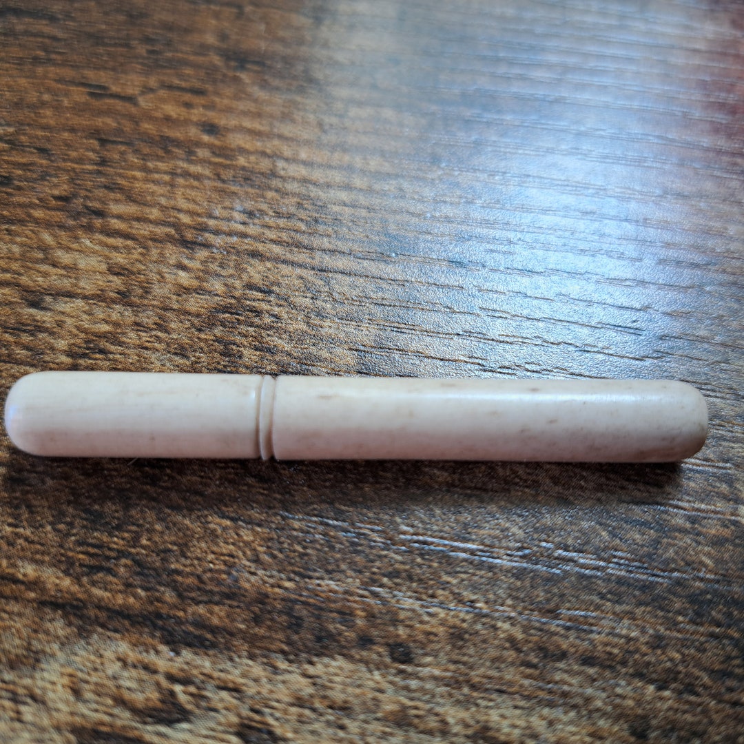 Antique Carved Needle Case, Bone Needle Case, Needle Holder, Bovine ...