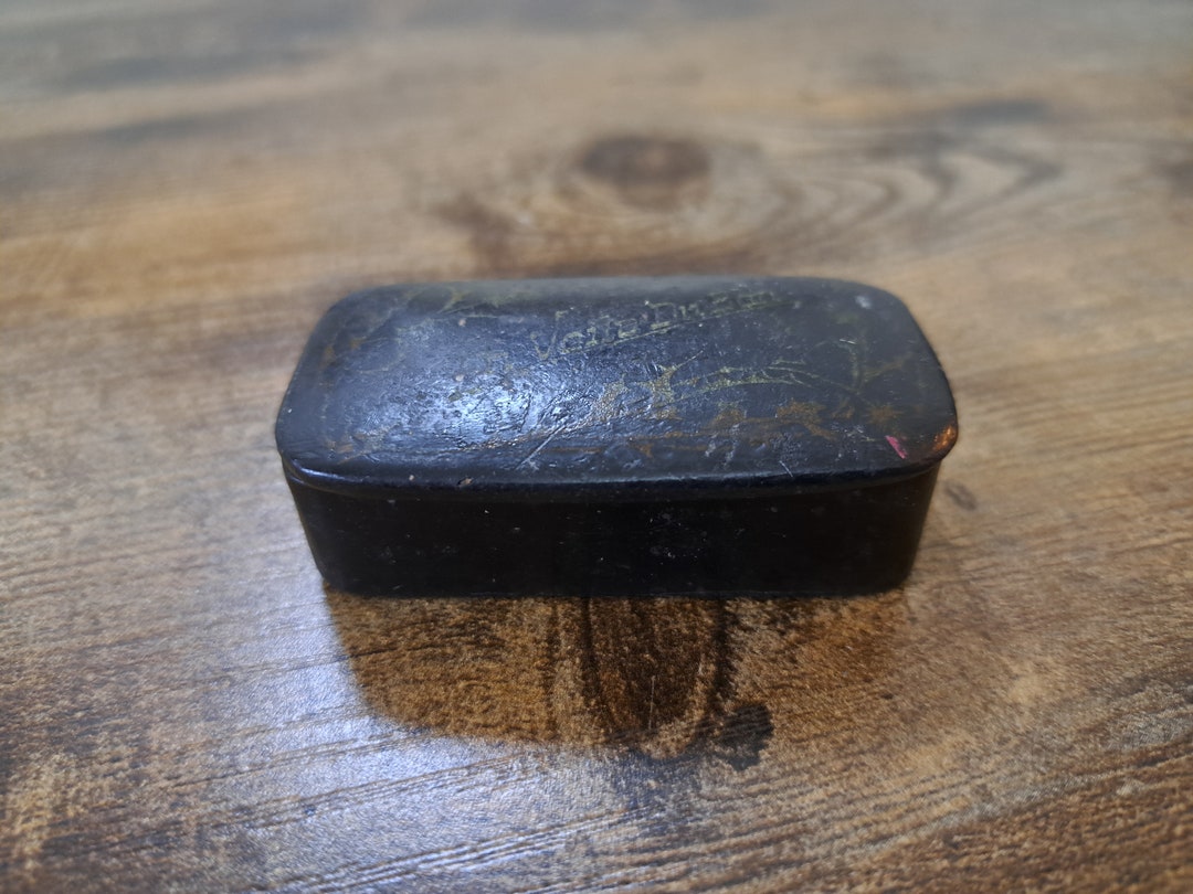 Antique Snuff Box, Victorian Papier-mâché Snuff Box, Lacquered Tobacco ...