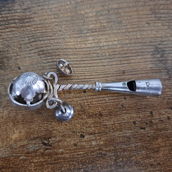 Antique Baby Rattle - Etsy