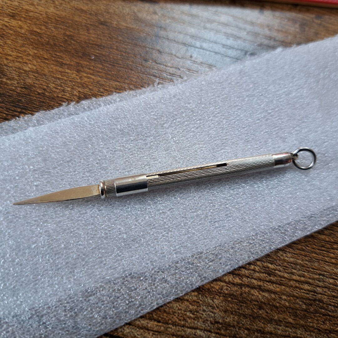 Vintage Solid Silver Tooth Pick, Propelling Silver Dental Pick, 925 ...