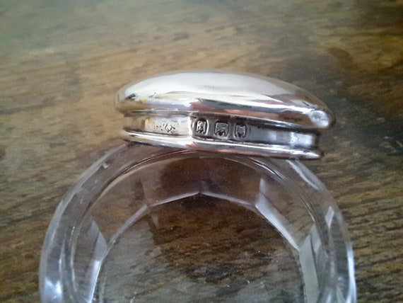 Antique Silver Rouge Pot, ladies Vanity, 1921, Silver… - Gem