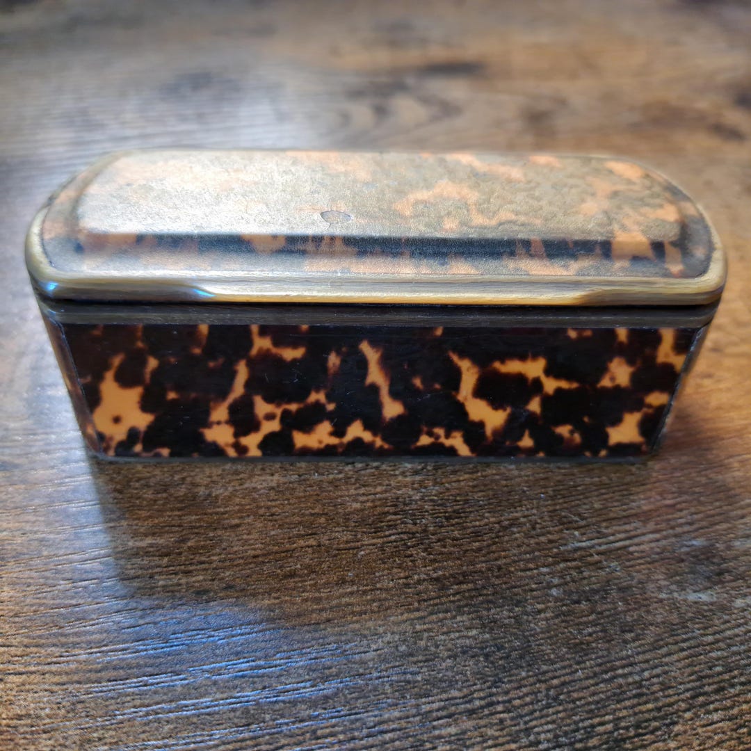 Antique Tortoiseshell Snuff Box, Large Table Snuff Pot - Etsy