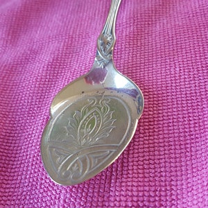 Antique Joseph Rodgers Silver Plate Spoon: Art Nouveau Petit Fours ...
