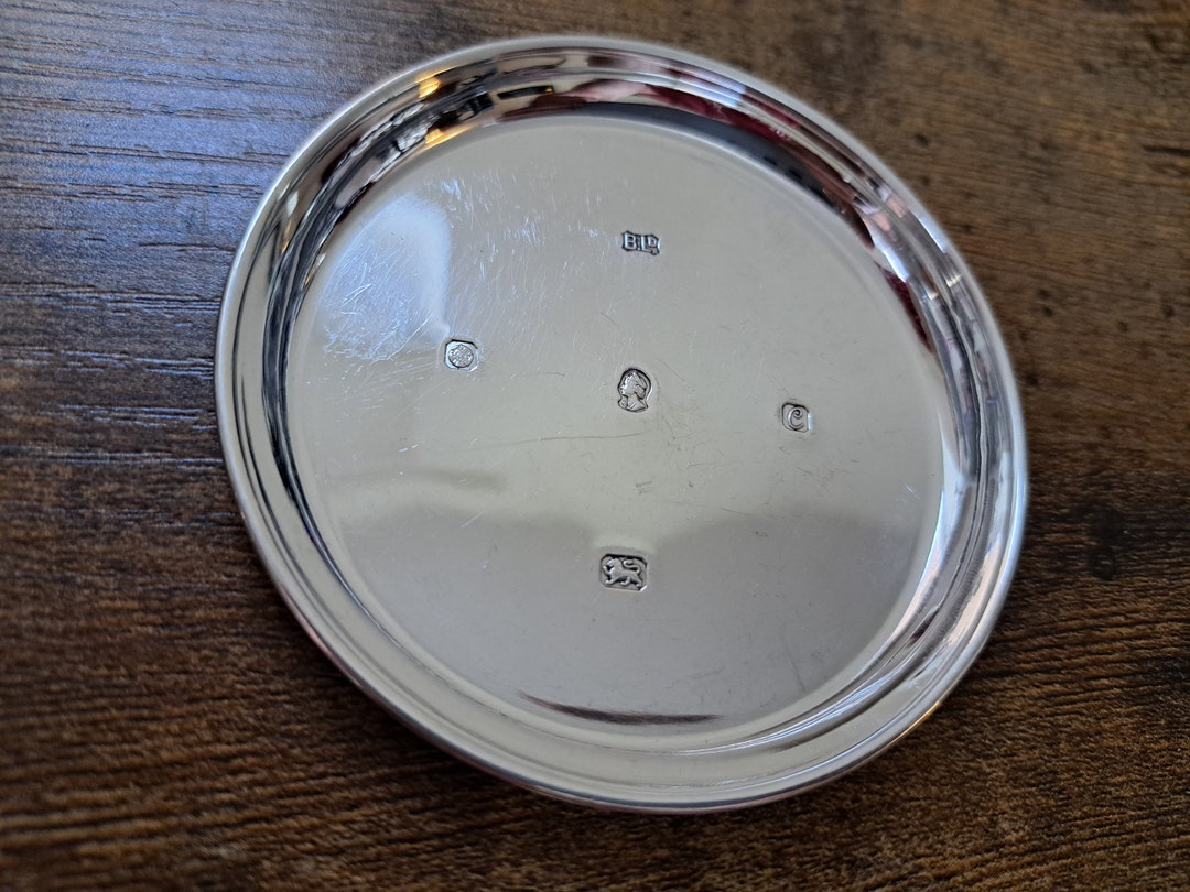Antique Hallmarked Silver Pin Dish, Sheffield 1977 With Jubilee Mark ...