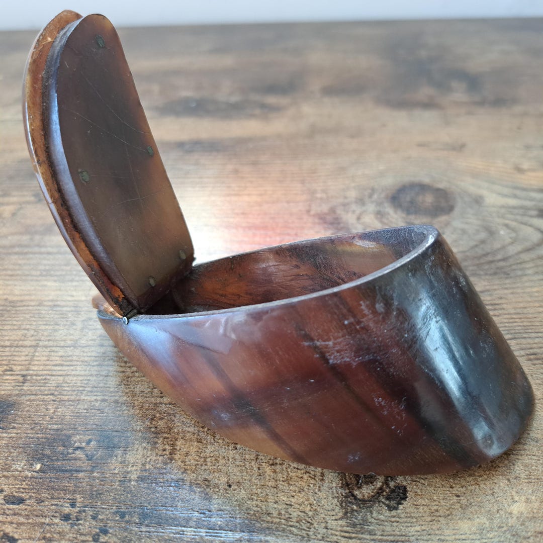 Antique Hoof Snuff Box, Horn Tobacco Box - Etsy