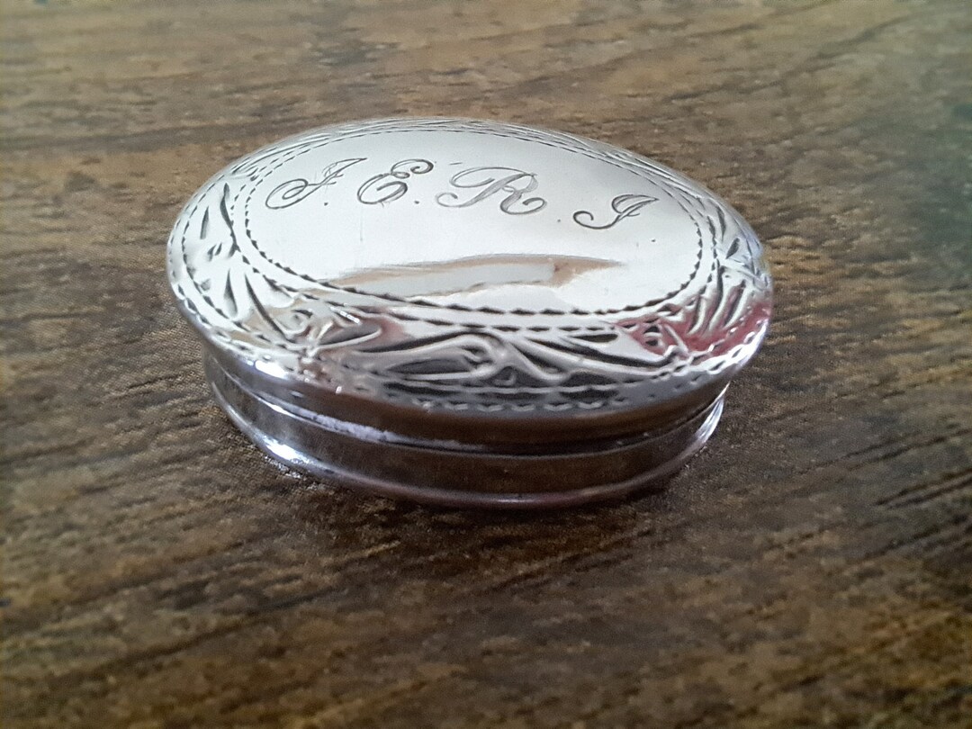 Vintage 925 Silver Pill Box, Small Trinket Pot, Pill Pot, Lidded Pot - Etsy
