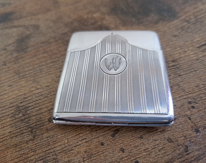 Art Deco 14k Gold and Sterling Silver Matchbook Case Vintage Mixed ...