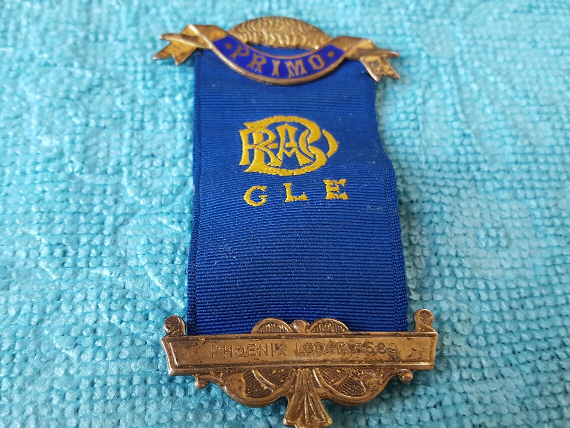 Vintage Silver RAOB Masonic Badge With Ribbon Assayed | Etsy UK