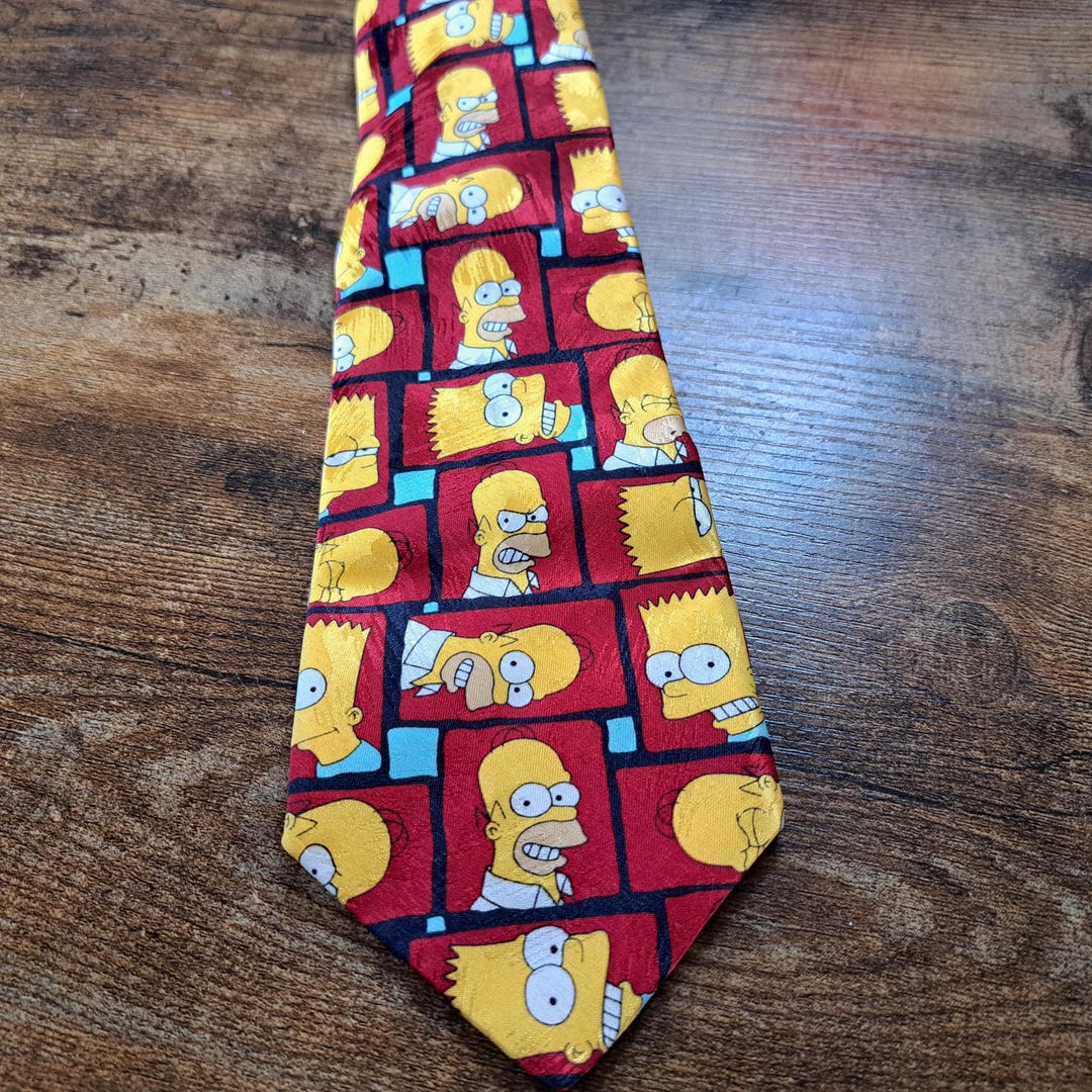Simpsons Tie, Unworn, Cartoon Tie, Novelty Clothing, Necktie, Official ...