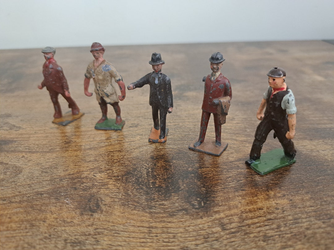 5 Early Lead Figures , Old Lead Figurines, Collectable, Various ...