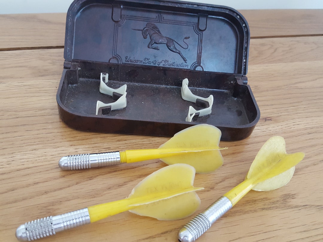 Vintage Unicorn Darts Set in Bakelite Box - Etsy