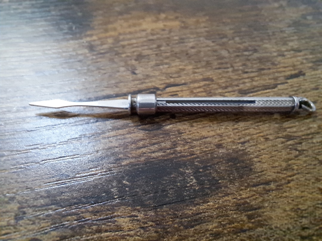 Vintage Solid Silver Tooth Pick, Propelling Silver Dental Pick, 925 ...