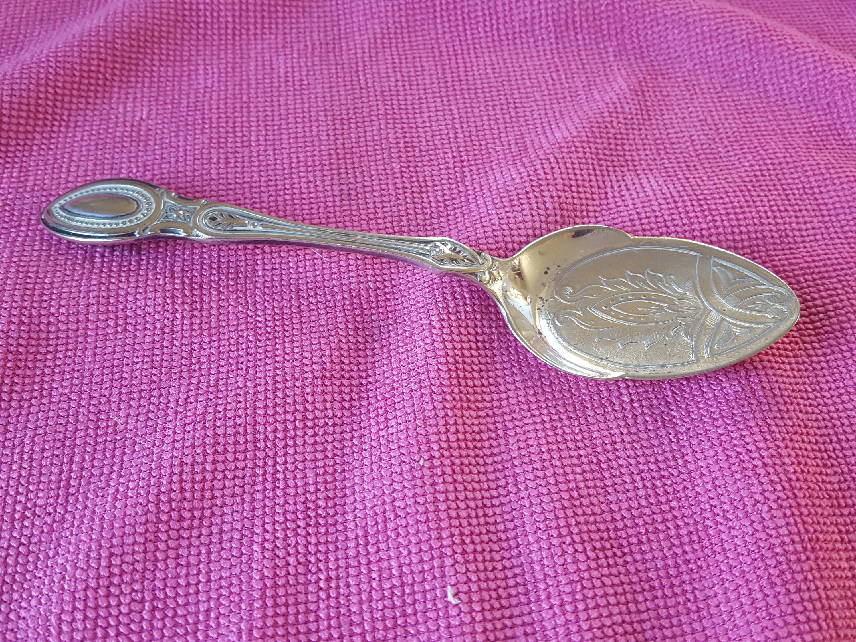 Antique Joseph Rodgers Silver Plate Spoon: Art Nouveau Petit Fours ...