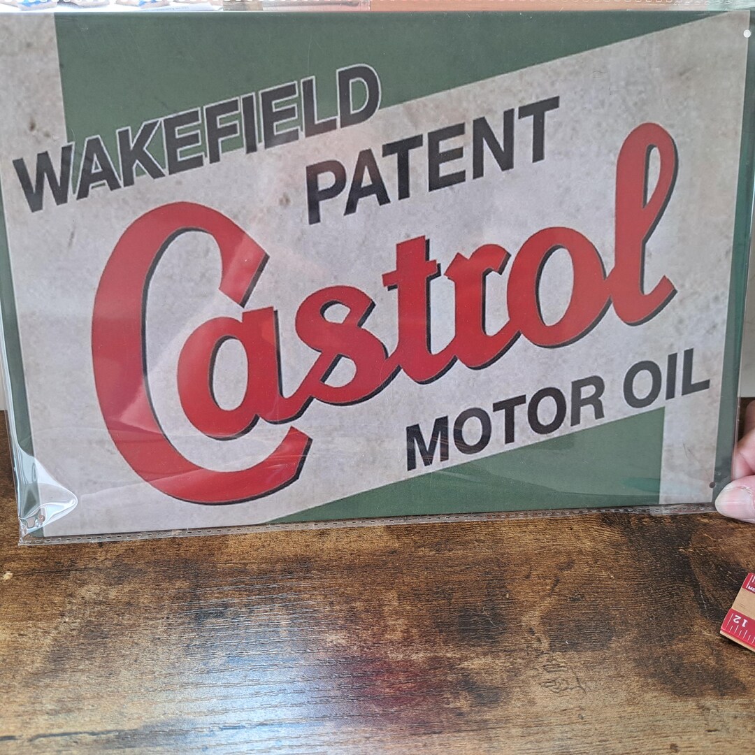Castrol Tin Sign, Stylised Sign, Wall Hanging - Etsy