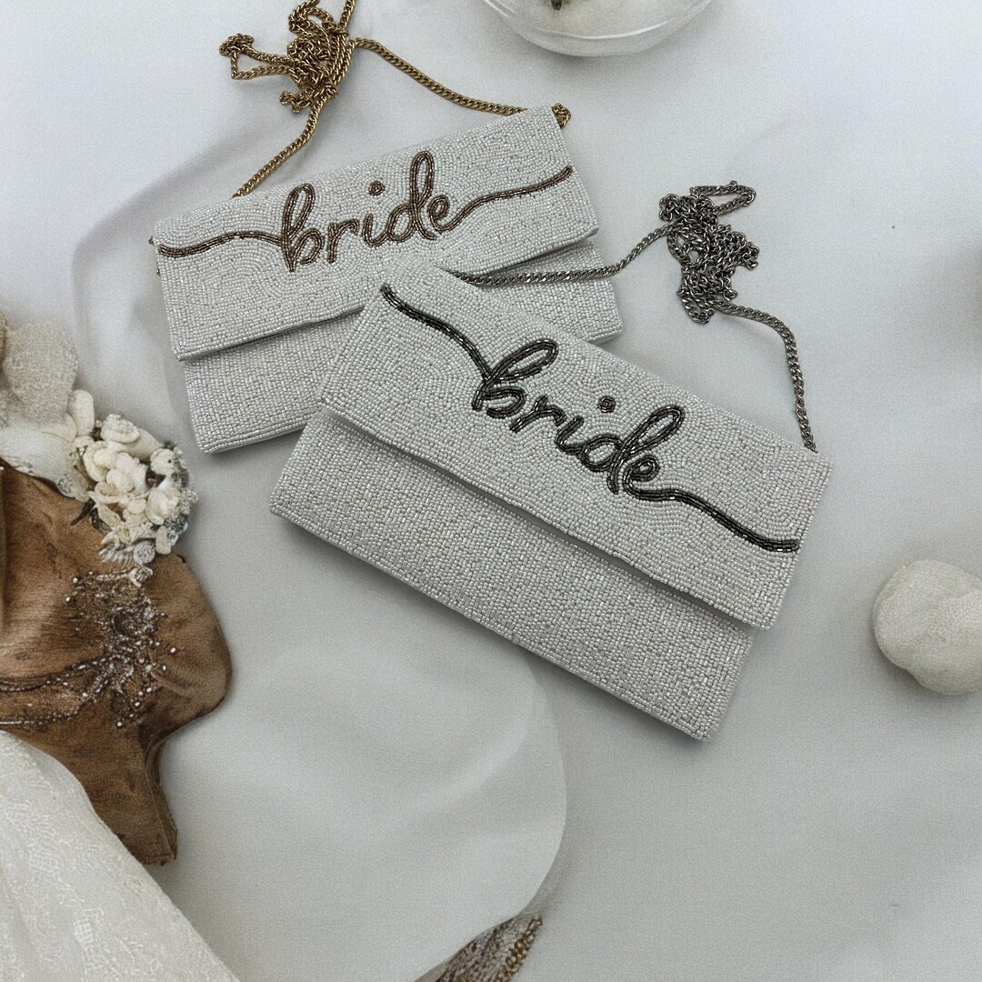 Bride Purse, Bridal Clutch, Bride Gift, Bridal Shower Gift for Bride to ...