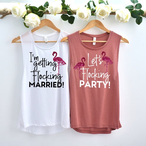 Flamingo Bachelorette Bachelorette Party Shirts Im Etsy