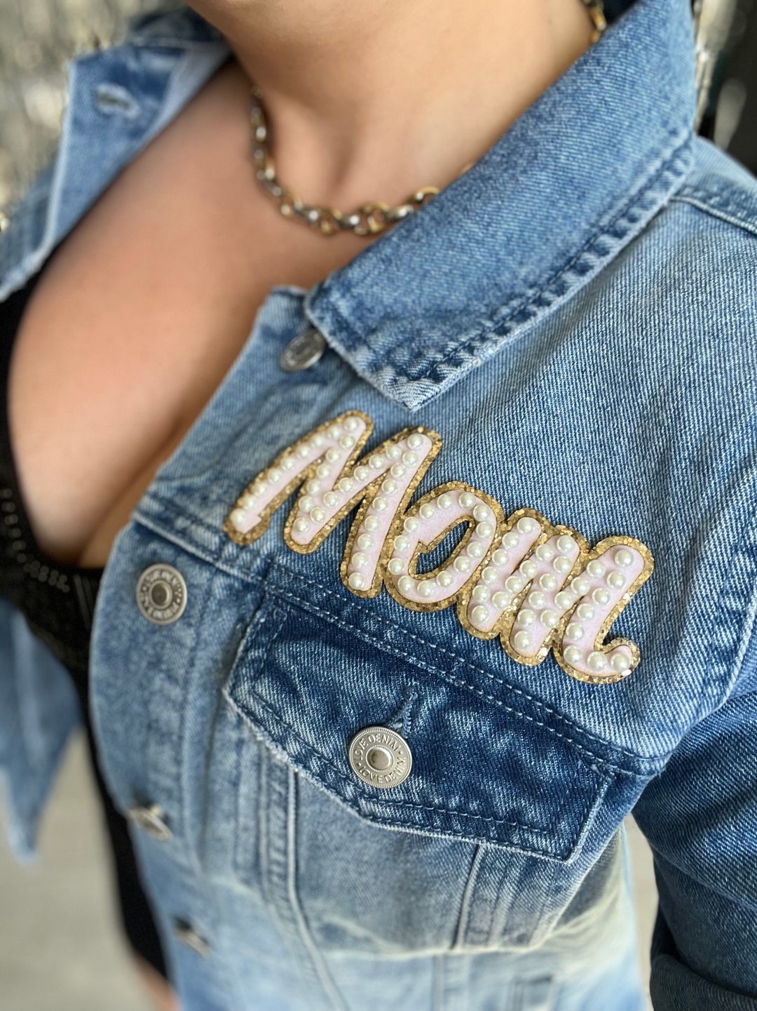 Mom Jean Jacket, Bachelorette Party Jackets, Wedding Day Jean Jacket ...
