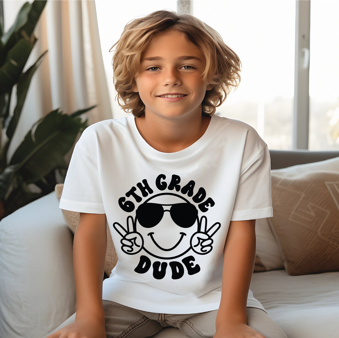6th Grade Dude Shirt, 2nd Grade Dude Shirt, Back to School Shirt Boy ...