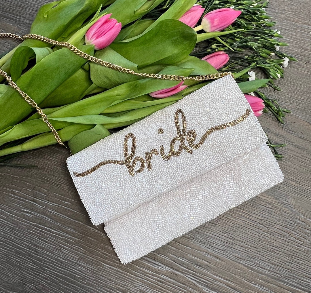Bride Purse, Bridal Clutch, Bride Gift, Bridal Shower Gift for Bride to ...