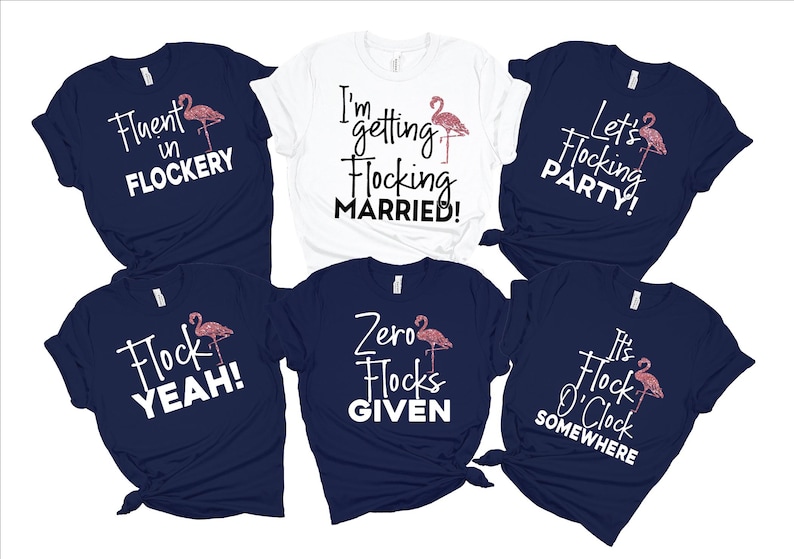 Flamingo Themed Bachelorette Party, Flamingo Party Shirt, Let's ...