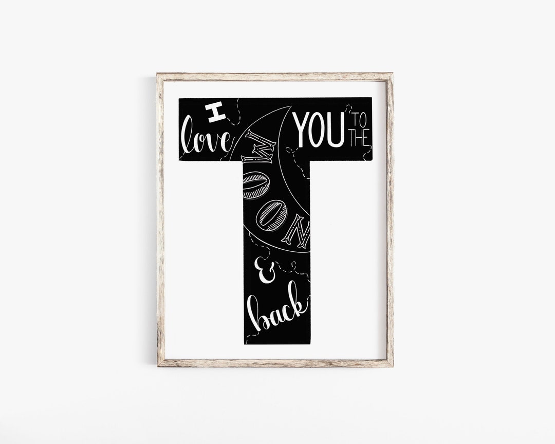 Letter Print - Nursery Art - Letter T - Kids Room Art - Alphabet Print ...