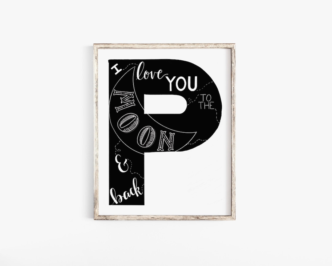 Letter Print - Nursery Art - Letter P - Kids Room Art - Alphabet Print ...