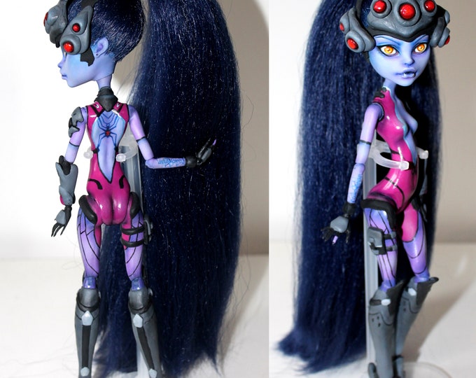 Widowmaker Overwatch Custom Monster High Repaint - OOAK Art Doll ...