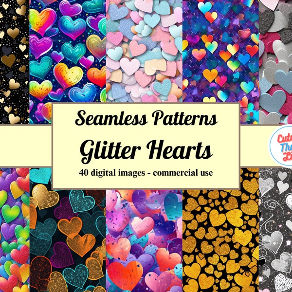 Sequin Heart - Etsy